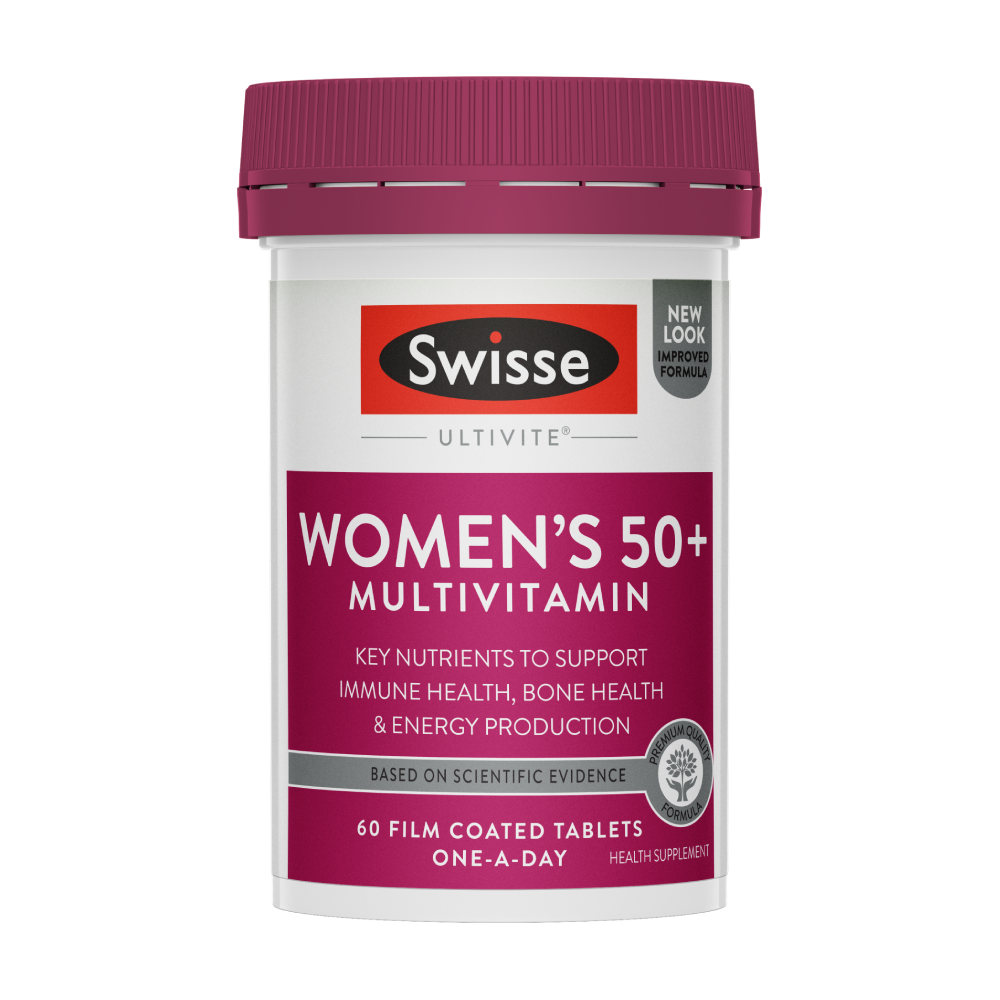 Swisse Ultivite Women’s 50+ Multivitamin (New Look & Improved Formulat ...