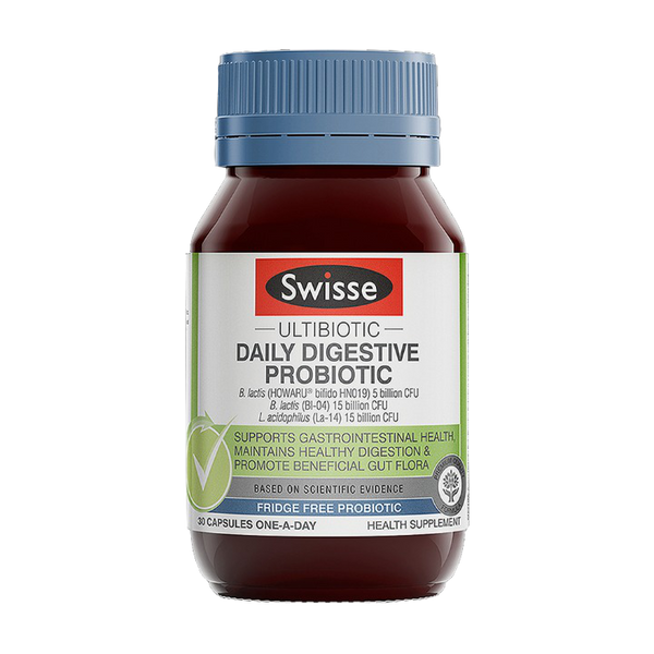 Swisse Ultibiotic Daily Digestive Probiotic 30 Caps – Swisse Singapore