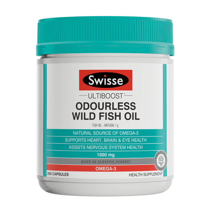Swisse Ultiboost Odourless Wild Fish Oil 1000Mg – Swisse Singapore